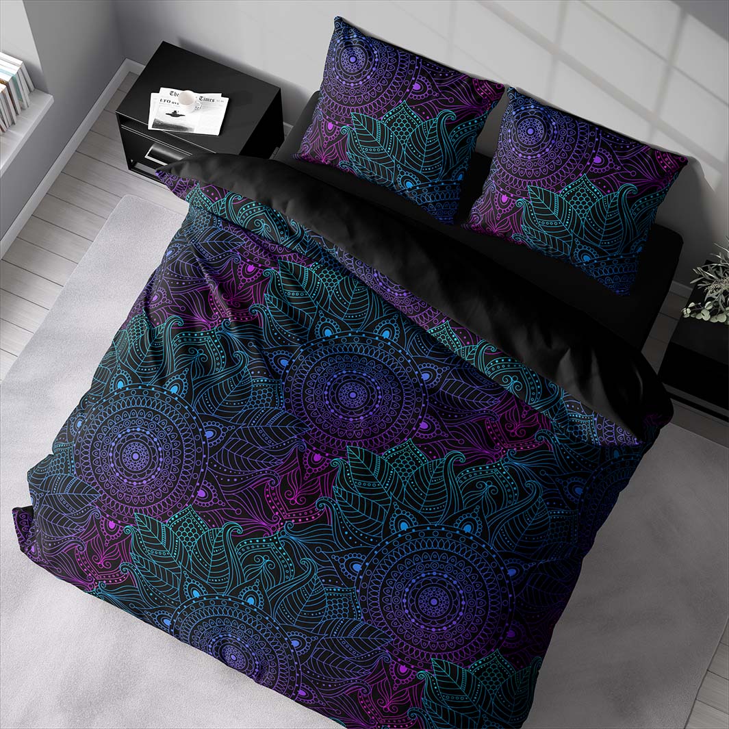 Indusia Design | Påslakanset | Mandala Blue – Indusia Design Sverige